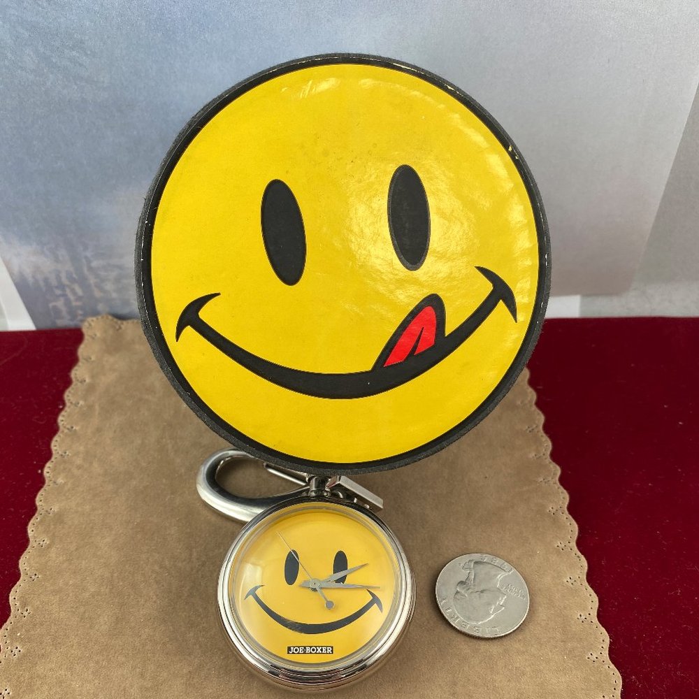 Joe Boxer Smiley Face Pocket Watch - Gem